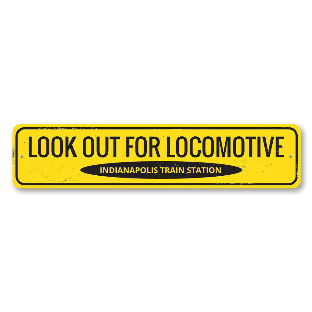 Lizton Sign Shop, Inc Look Out For Locomotive Custom Aluminum Sign ...