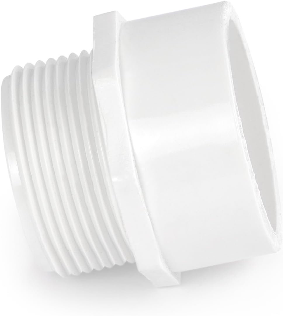 Supply Giant 1-1/2 in. x 1-1/4 in. White PVC DWV Trap Adapter, Male ...