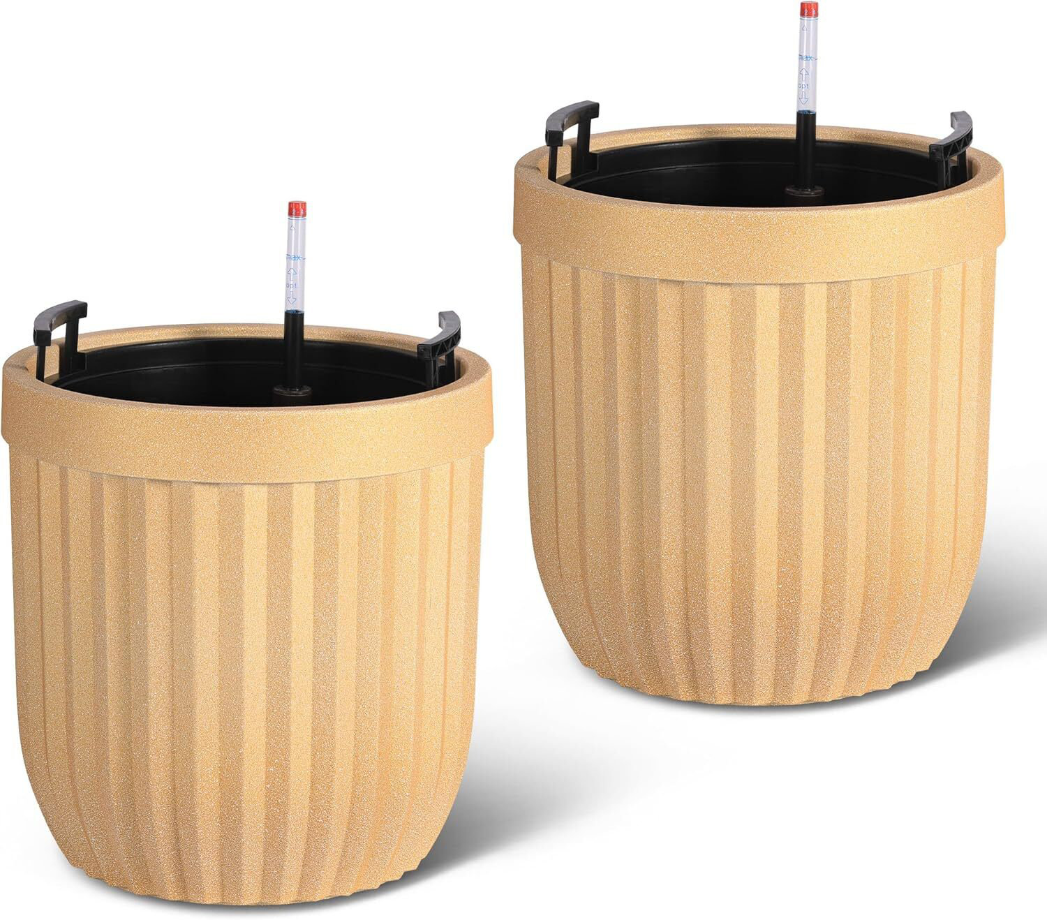 Latitude Run® Planters With A Water Level Monitor, Self Watering System ...