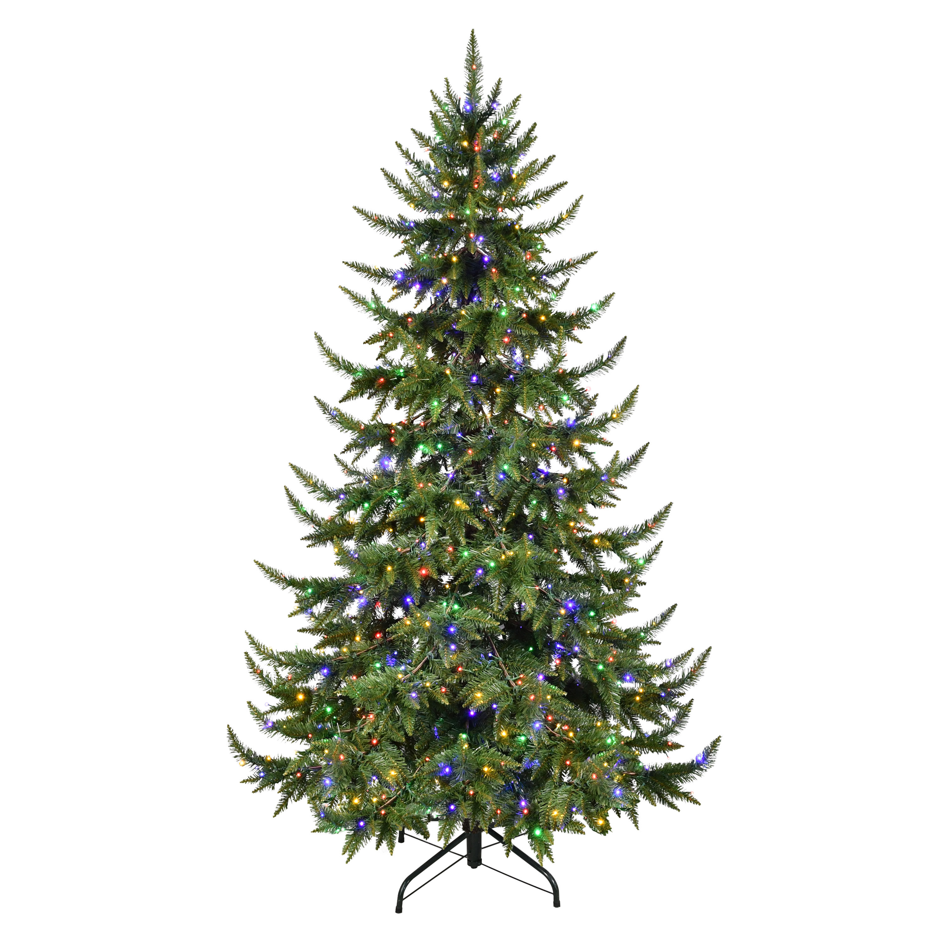 Alcott Hill® 7.5' Pre-Lit Classic Spruce Artificial Christmas Tree with ...