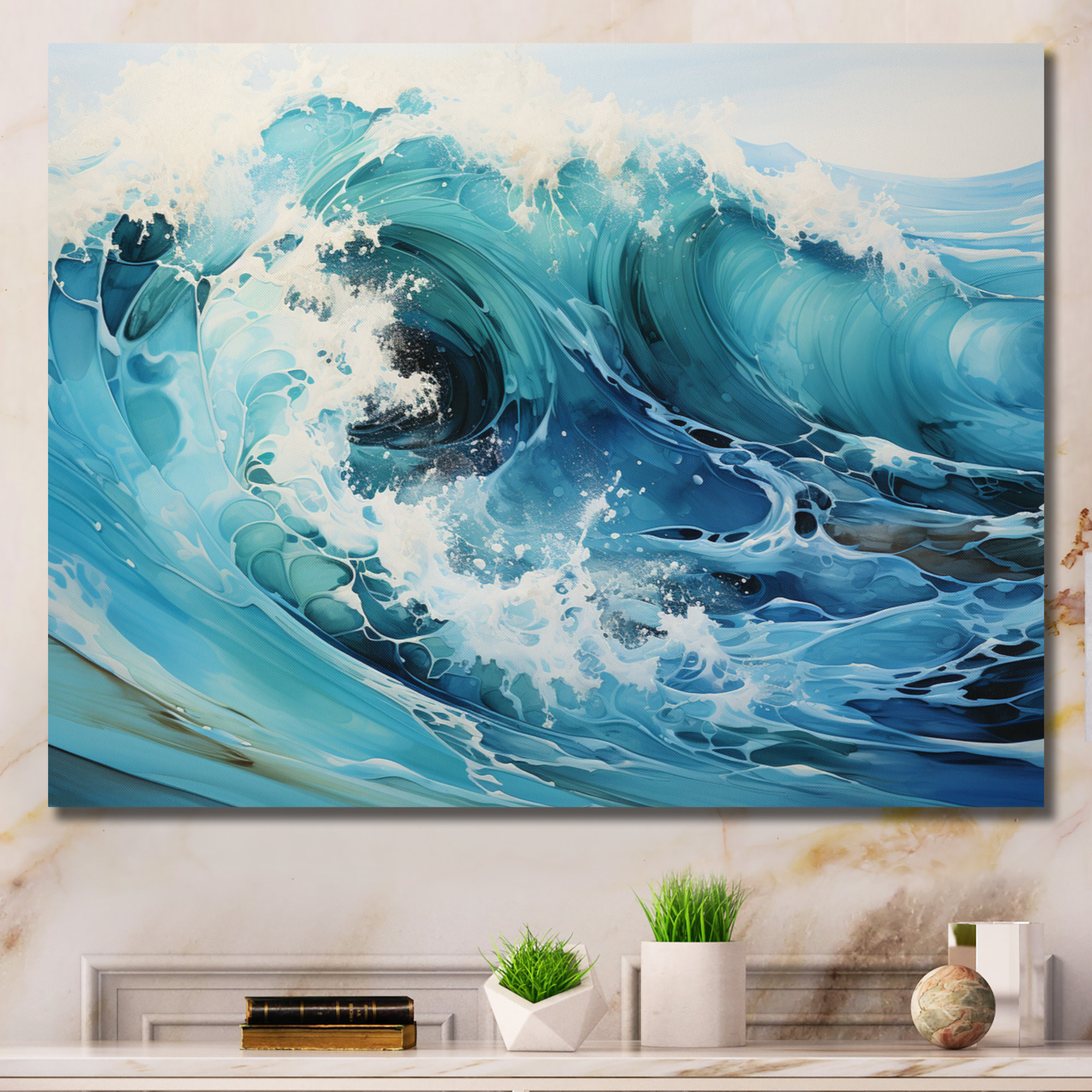 Highland Dunes Allyna Oceanic Collage II - Print - Wayfair Canada