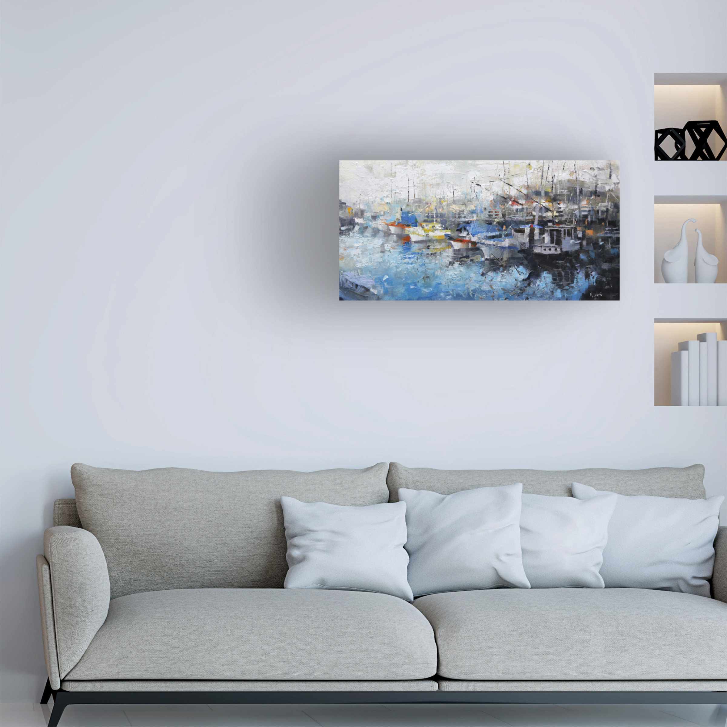 Breakwater Bay Mark Lague 'San Francisco Wharf' Canvas Art - Wayfair Canada