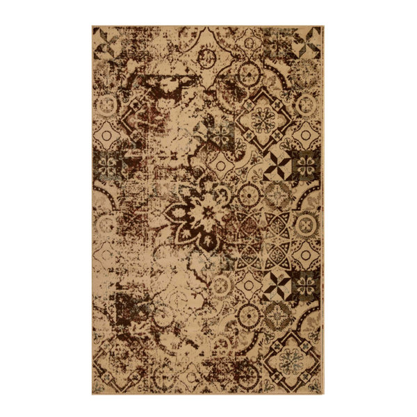 Bungalow Rose Floral Rug | Wayfair