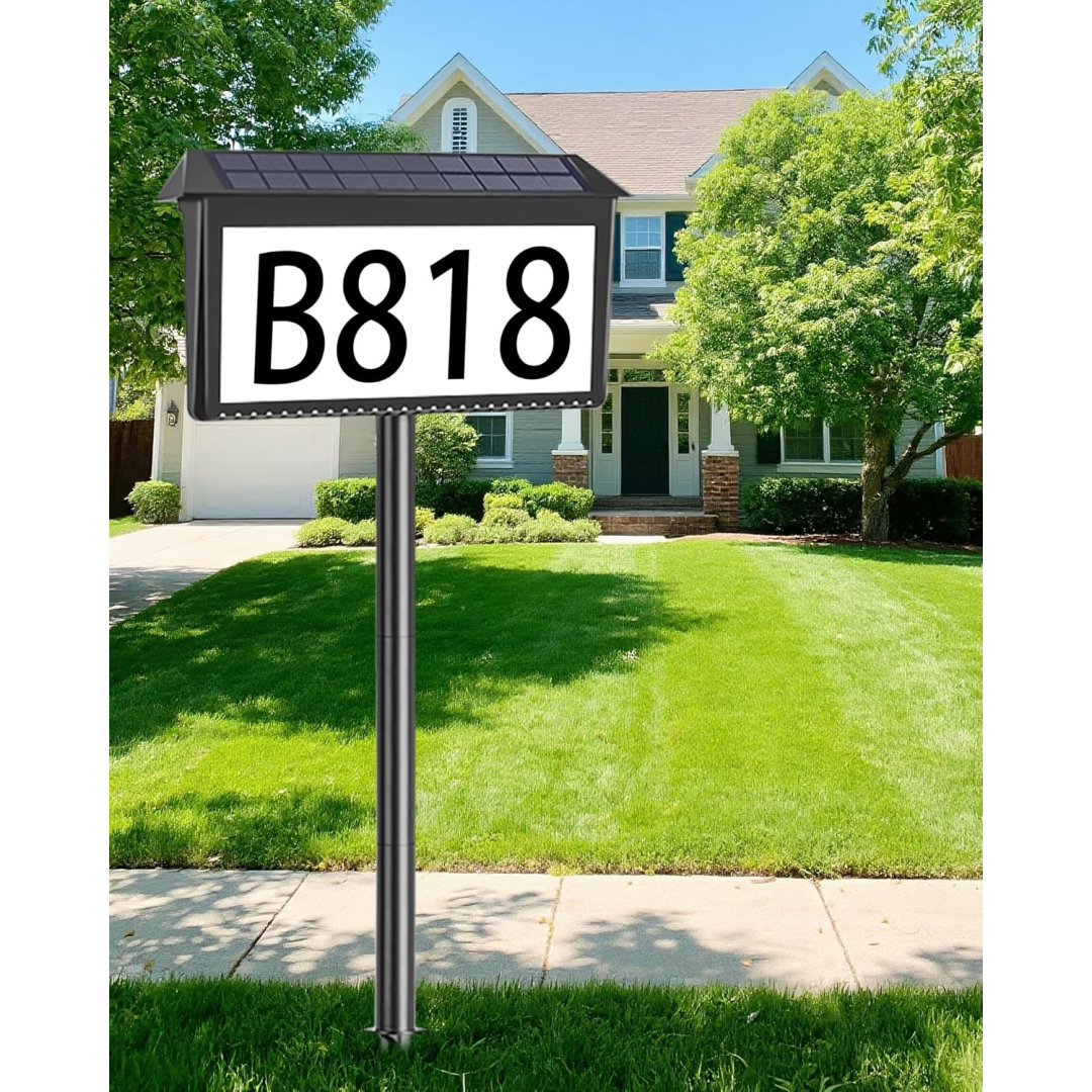 COBEKY Bright Scroll Reflective Address Post Sign - Wayfair Canada