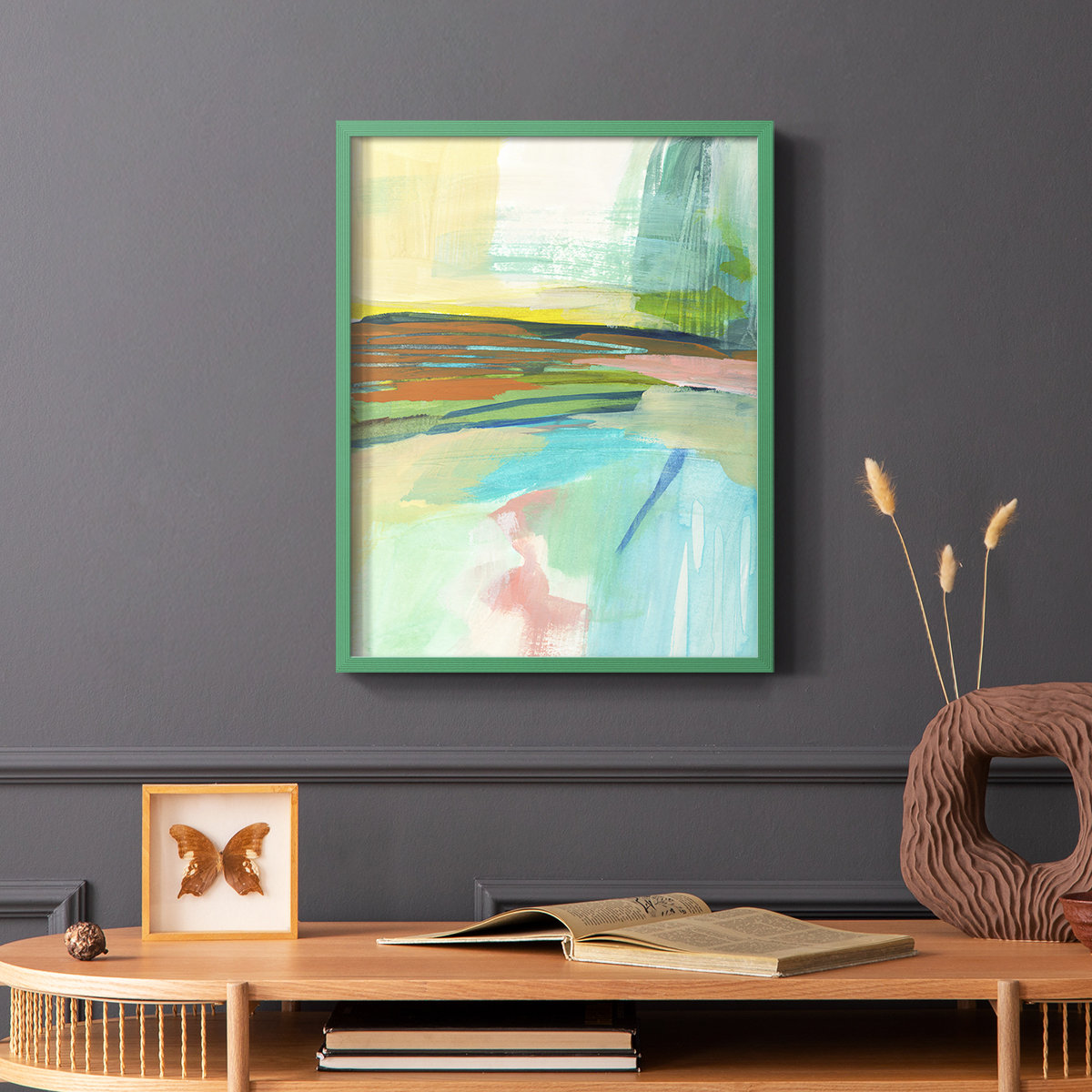 Wrought Studio Radiant Horizon IV Framed Print - Solid Wood | Wayfair