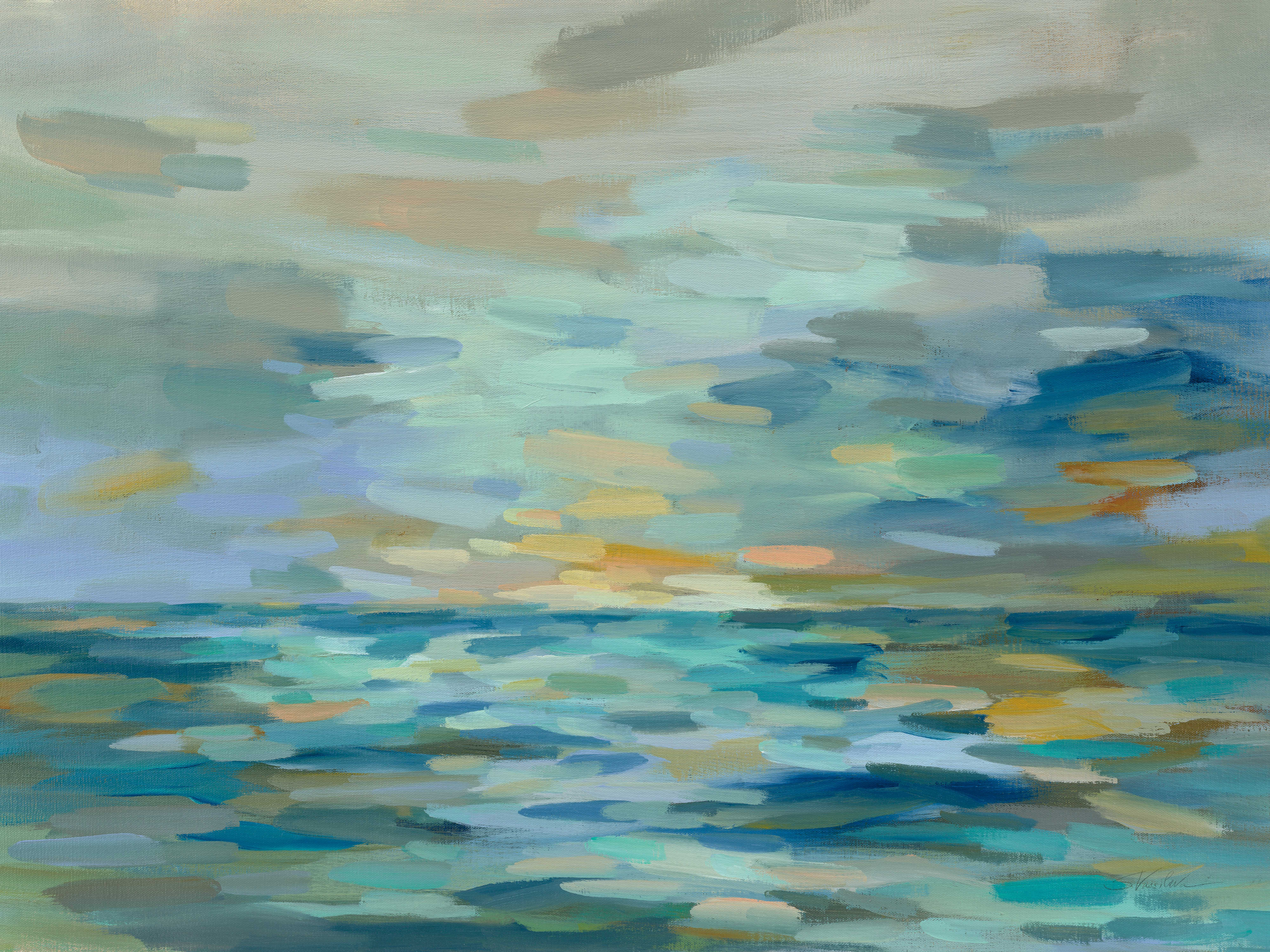 Orren Ellis Pastel Blue Sea Crop by Silvia Vassileva - Wrapped Canvas ...