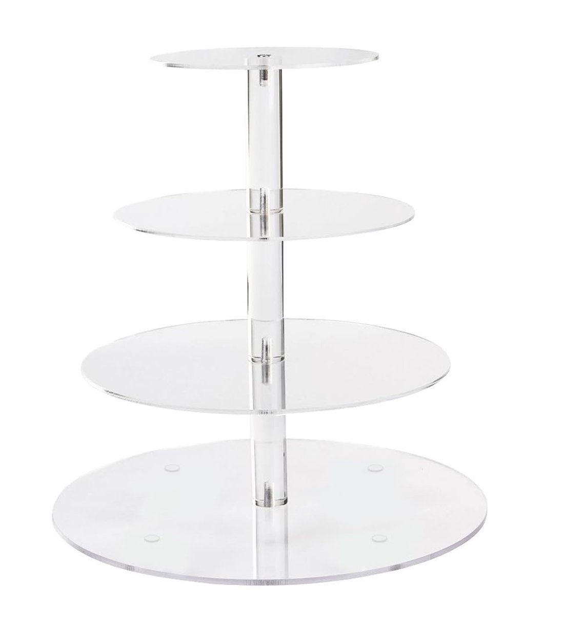 DOFLIC Support à petits gâteaux à 4 niveaux, support à tour à gâteaux ...