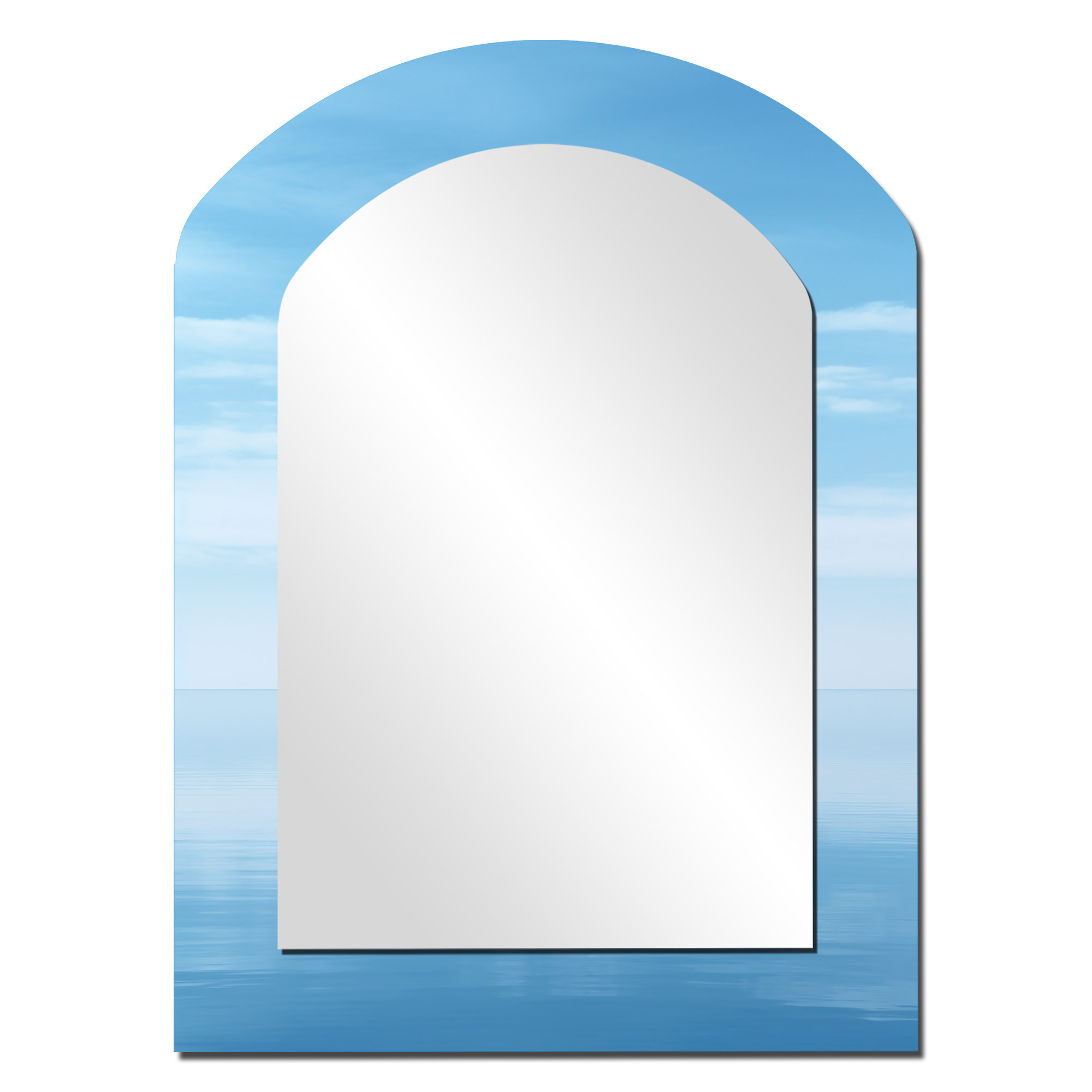 East Urban Home Oceans Infinity Dreamscape IV - Blue Modern Arch Wall ...