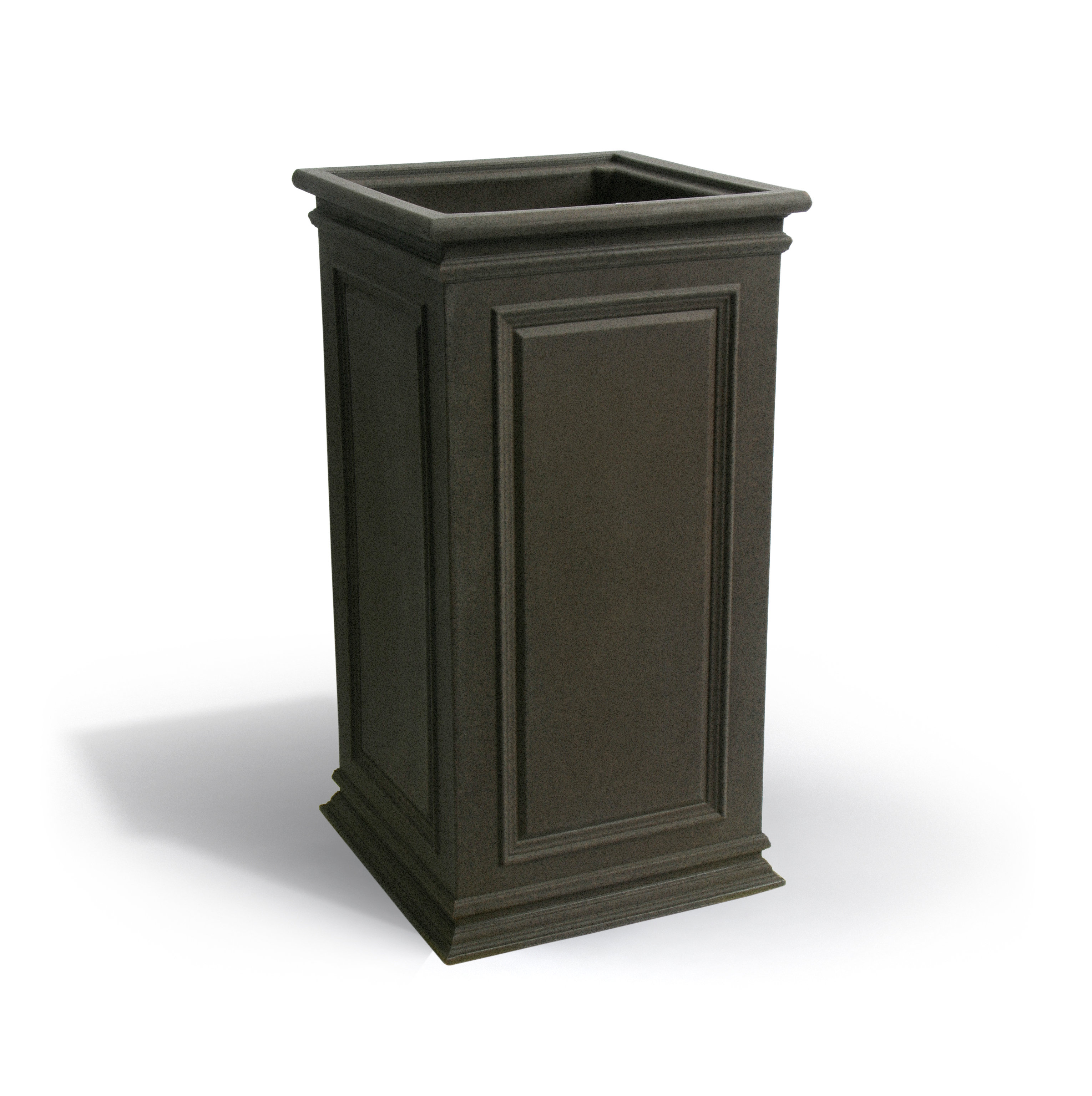 Charlton Home® Strafford Tall Cube Self Watering Polyethylene Pot ...