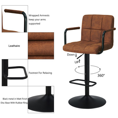 Latitude Run® Amjed Swivel Adjustable Height Stool & Reviews | Wayfair