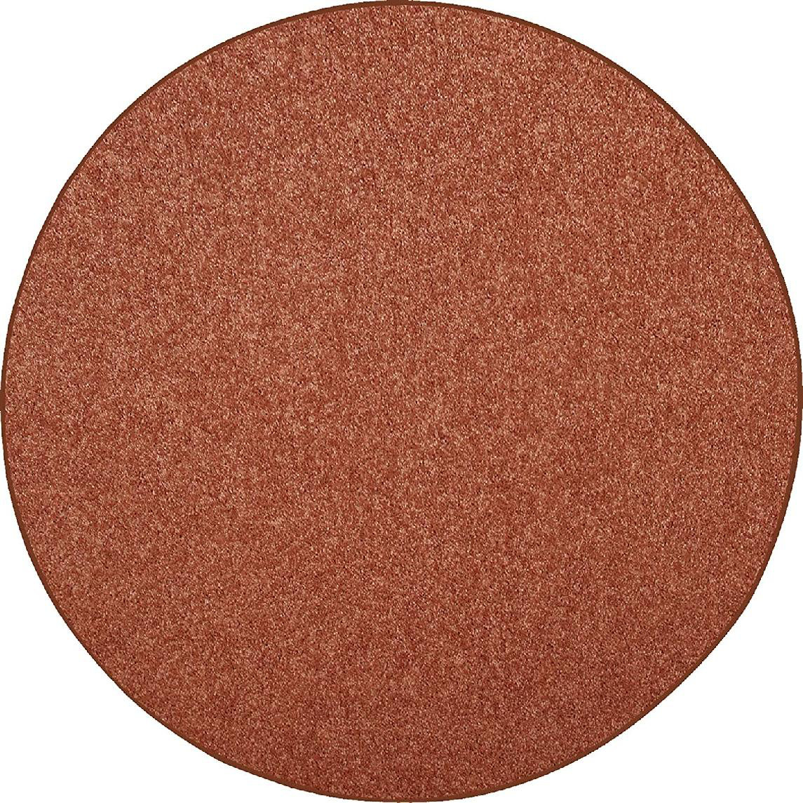 Latitude Run® Solid Color Machine Woven Area Rug in Rust | Wayfair