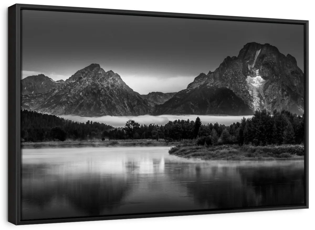 Loon Peak® Oxbow Bend BW Canvas Print | Wayfair