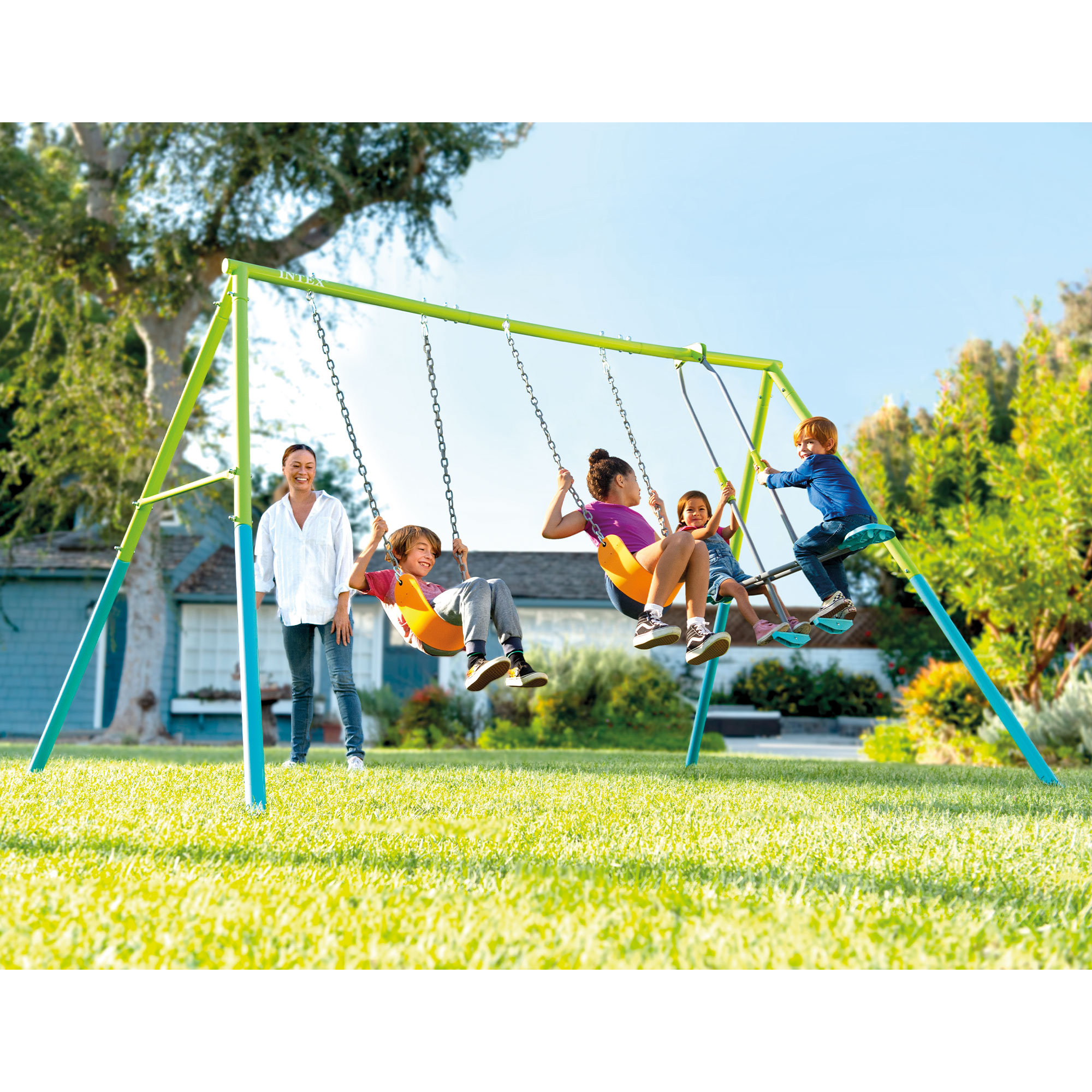 Intex Metal Swing Set with 2 Swing(s) & Reviews - Wayfair Canada