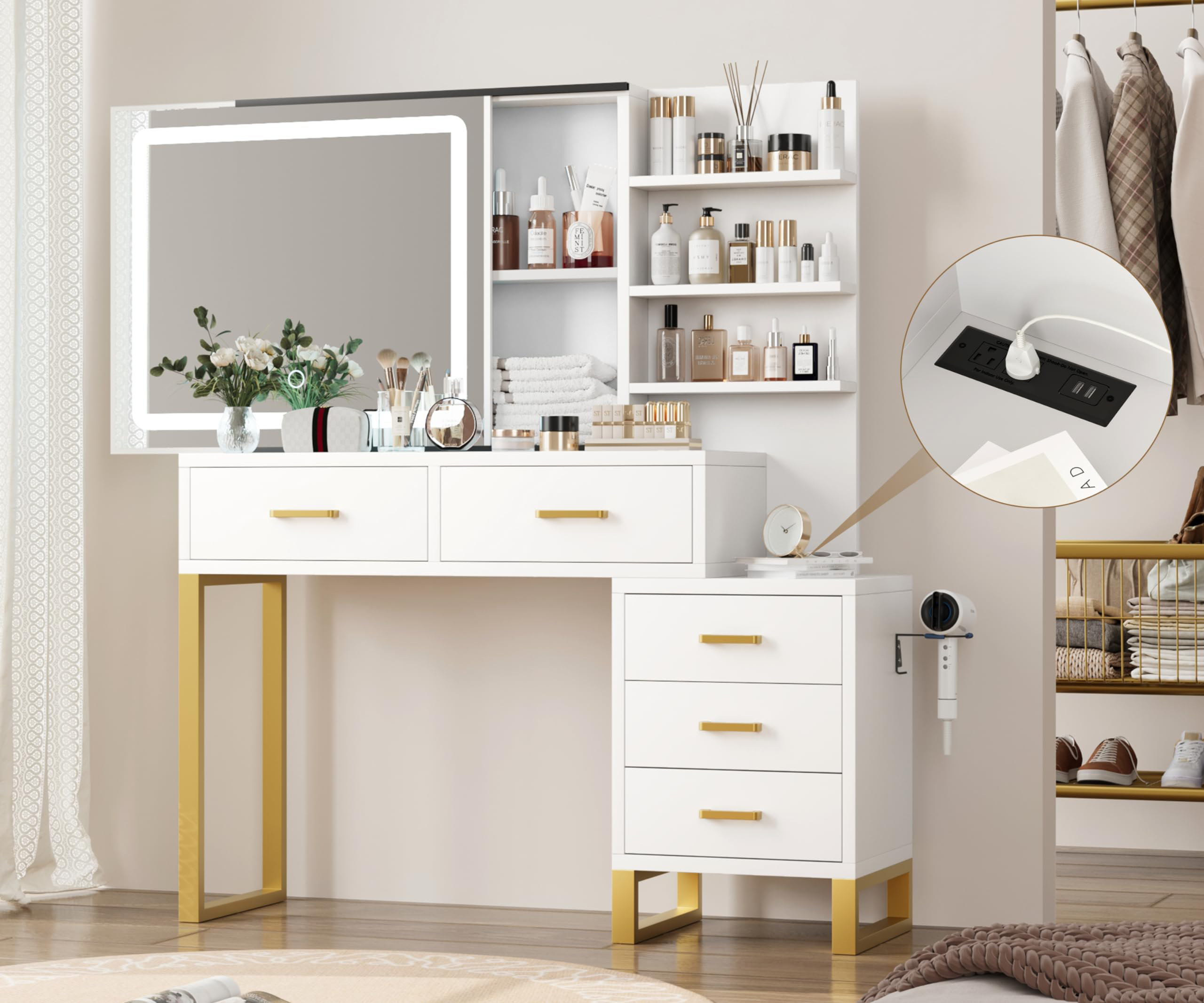 Everly Quinn Stafan Vanity | Wayfair