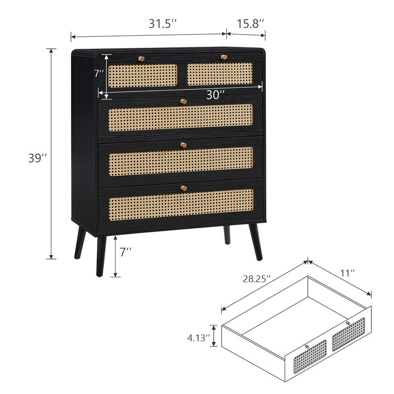 Bay Isle Home™ Alysun 4 - Drawer Dresser & Reviews | Wayfair