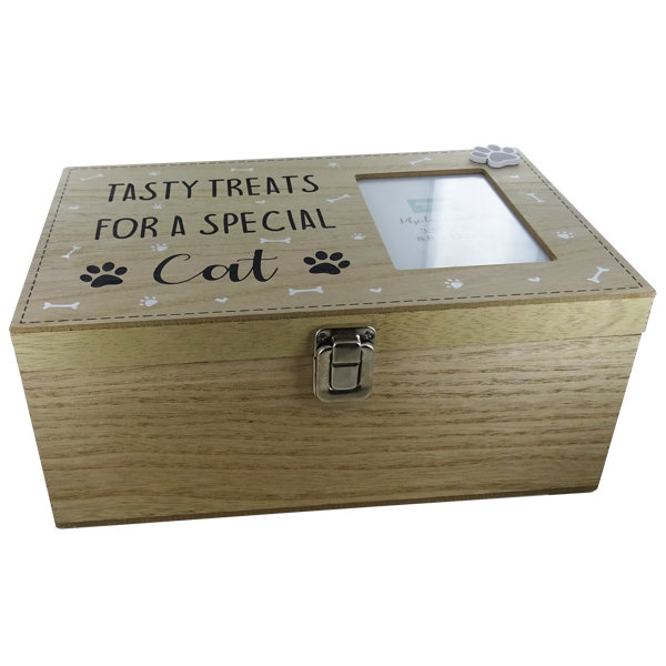 August Grove Special Cat Treat Box With Photo Frame Curtis Decorative ...