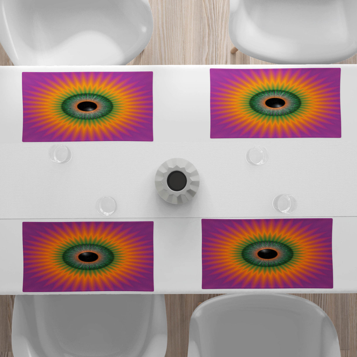 East Urban Home Ambesonne Eyeball Place Mats Set Of 4, Psychedelic ...