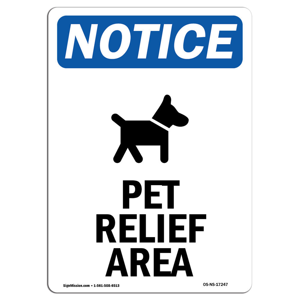 SignMission Pet Relief Area Sign | Wayfair