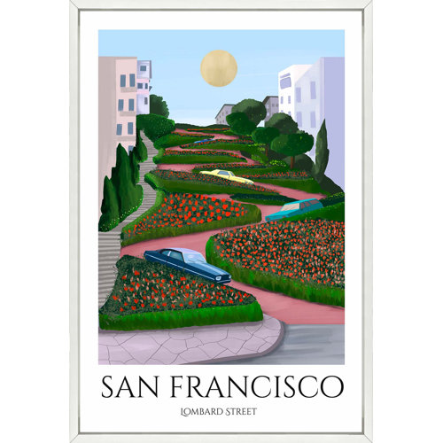 Yoffi San Francisco Travel Poster - Framed | Perigold