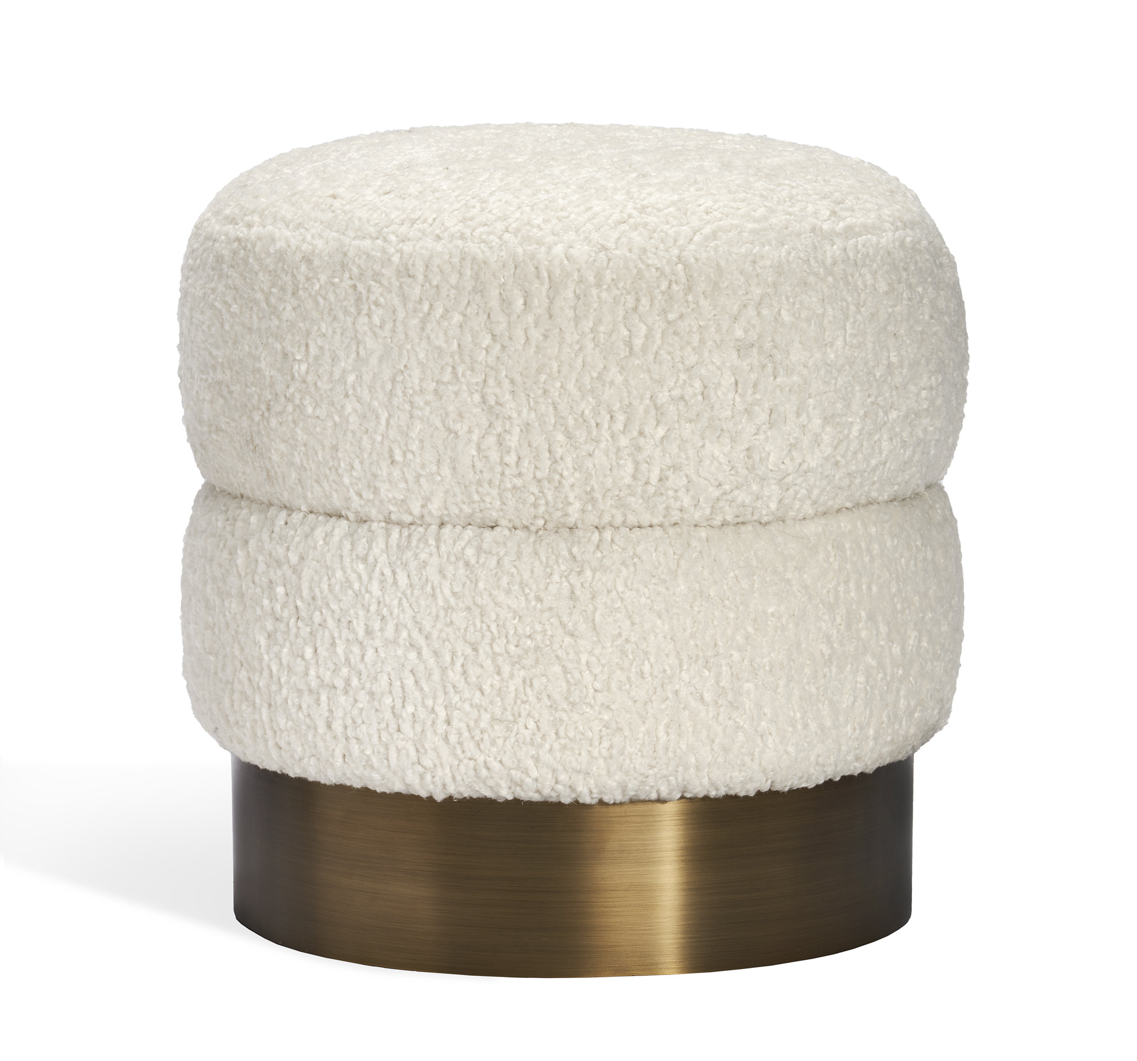 Interlude Charlize Steel Accent Stool | Wayfair