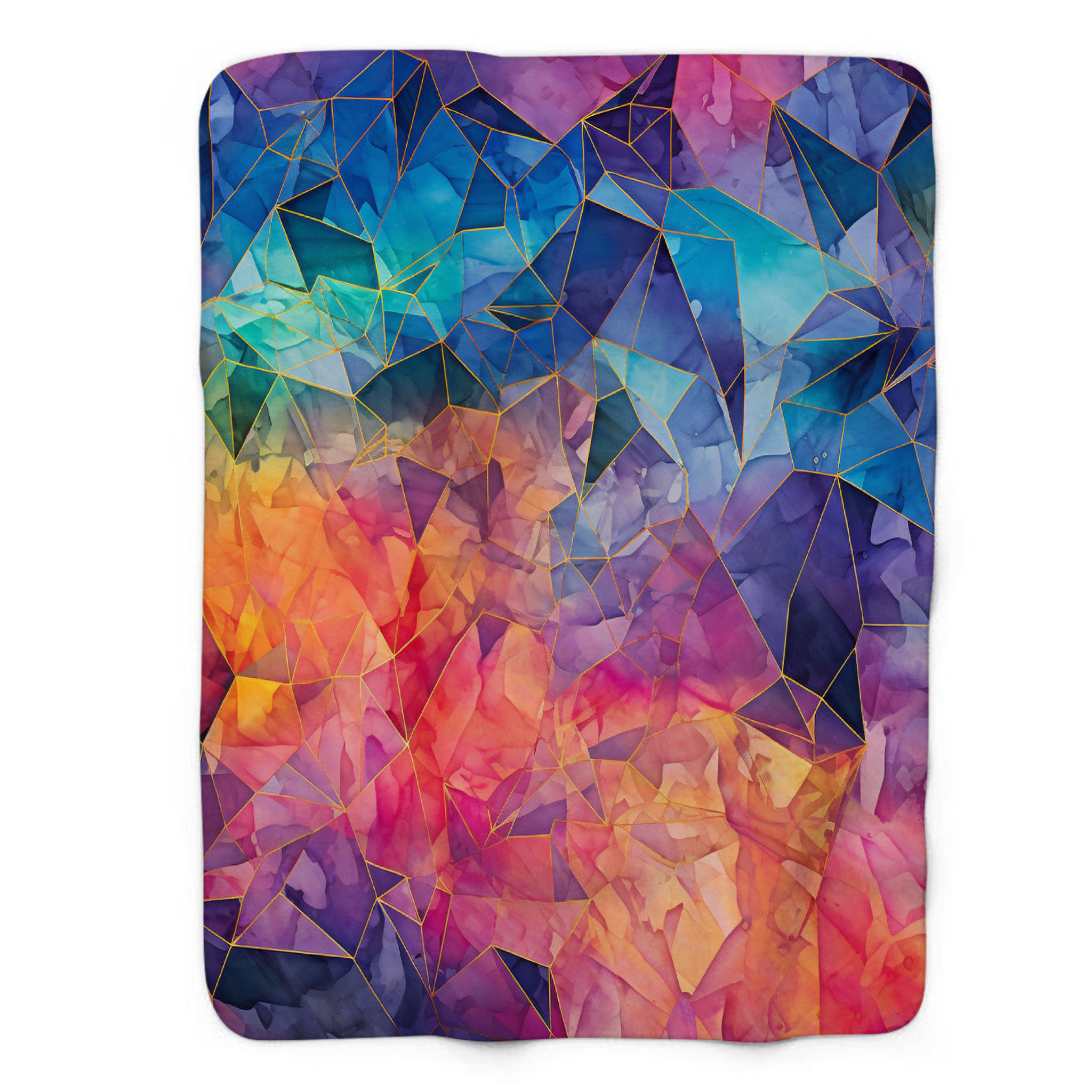 MentionedYou Spectrum Fractals - 1 Piece Premium Sherpa Blanket 0186 ...
