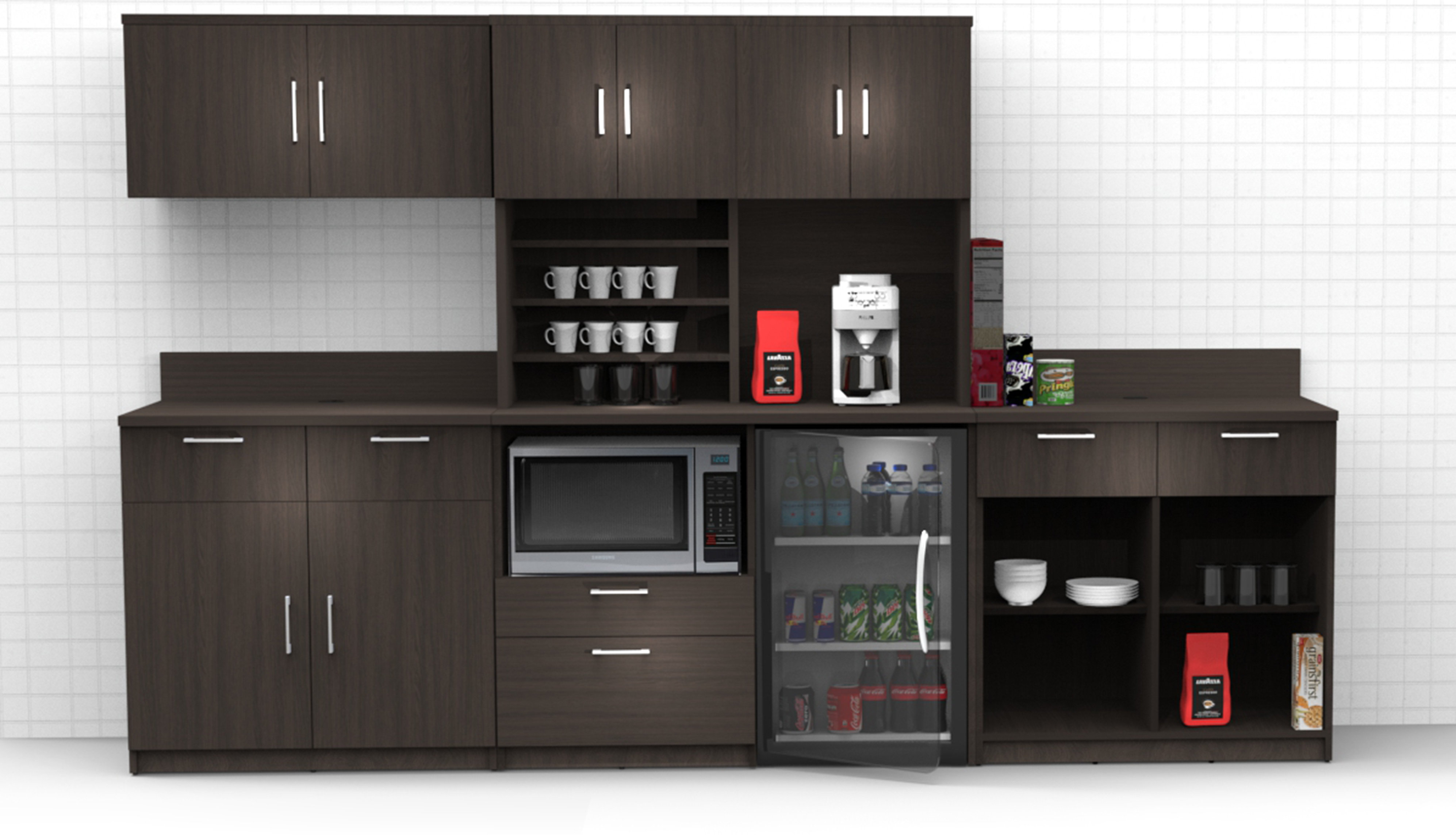 Breaktime Buffet Sideboard Kitchen Break Room Lunch Coffee Kitchenette ...