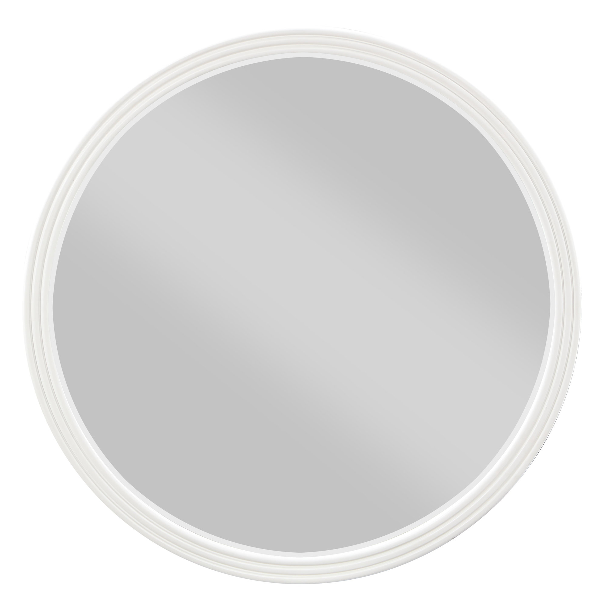 Latitude Run® Carena Gray Round Mirror | Wayfair