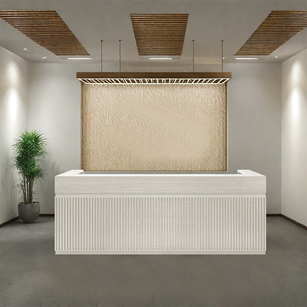 OX Art Reception Desk Rectangular Front Desk Writing Desk, Computer ...