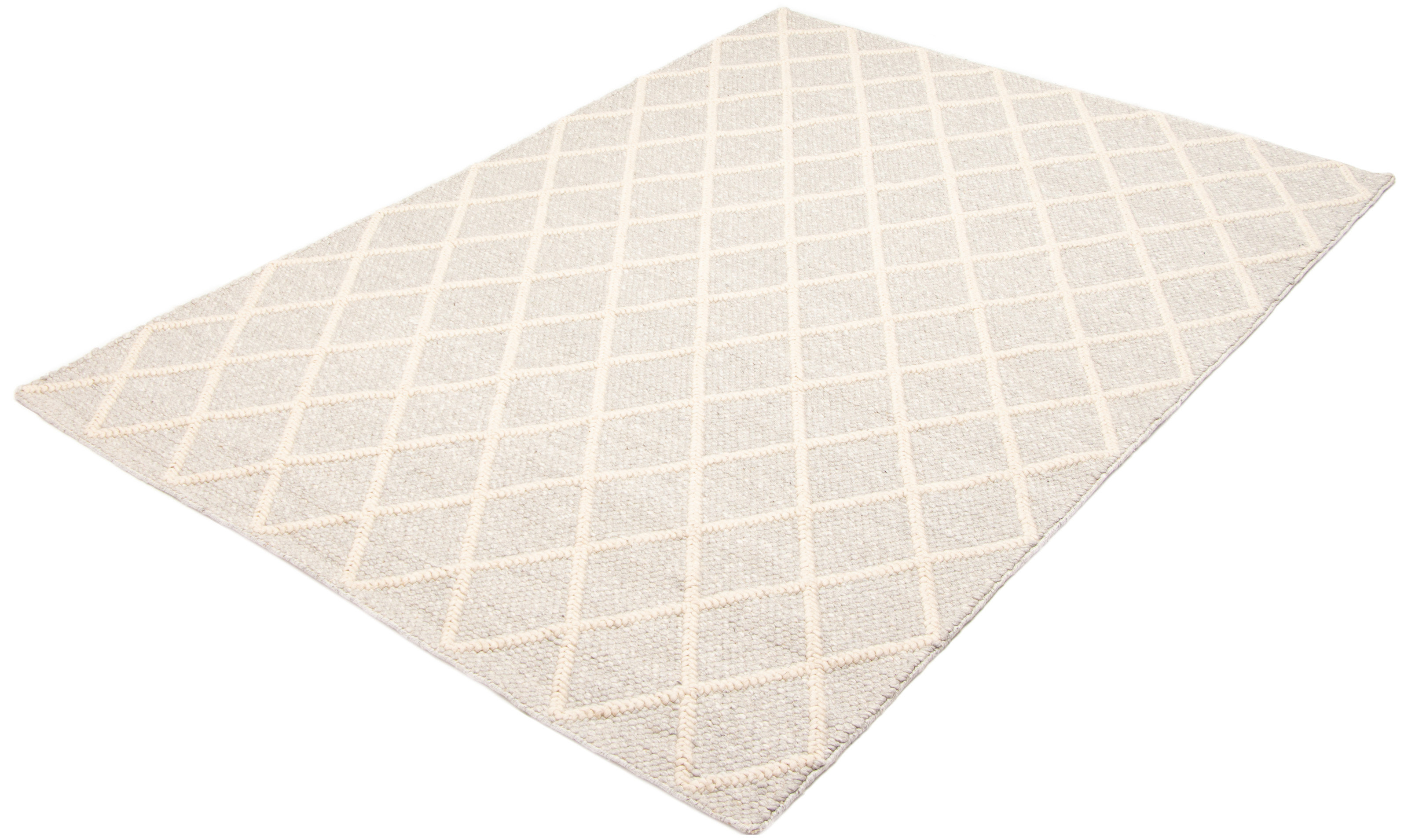 Isabelline Deletha One-of-a-Kind Rectangle 6'7" X 9'5" New Age Wool ...