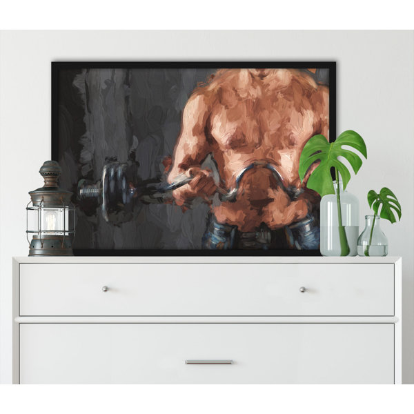 ClassicLiving Bodybuilding - Single Picture Frame Painting | Wayfair.co.uk
