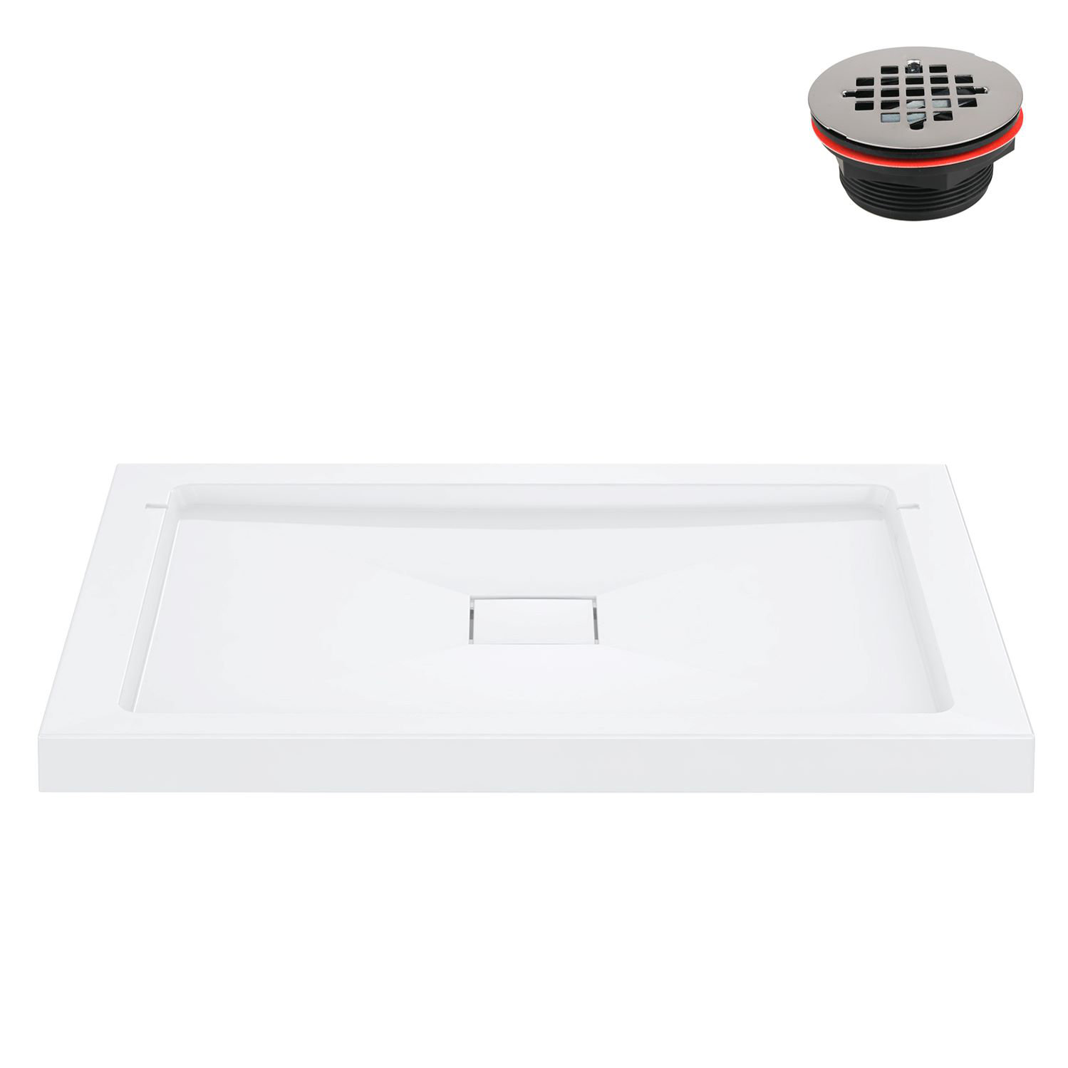 Streamline Bath Streamline DT-2233-111 42 in. x 32 in. Corner PP Shower ...