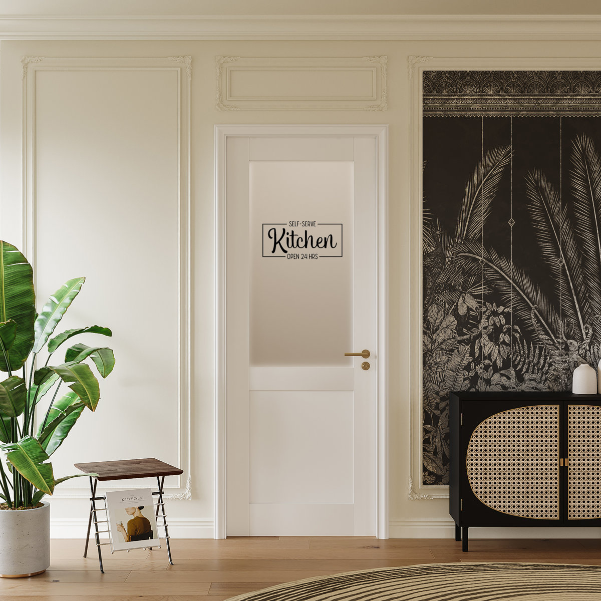 ARK DESIGN Kitchen Pantry Frosted Glass Door Slab For Barn Door Solid ...