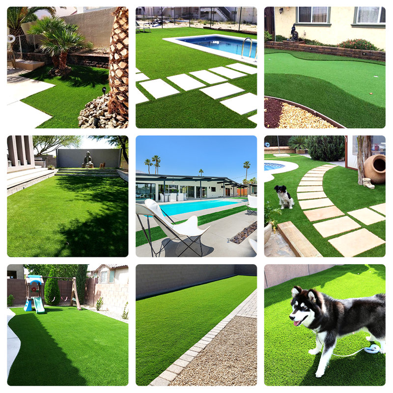 GATCOOL Artificial Grass Turf Square Rugs and Rolls & Reviews | Wayfair