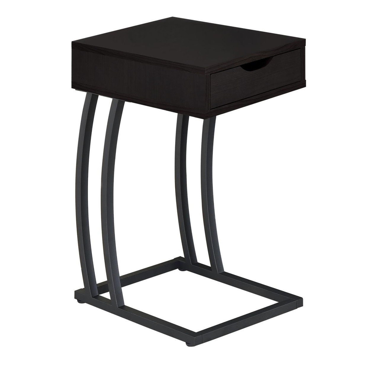 Wrought Studio™ Cappuccino And Gunmetal Hi-Tech Accent Table | Wayfair