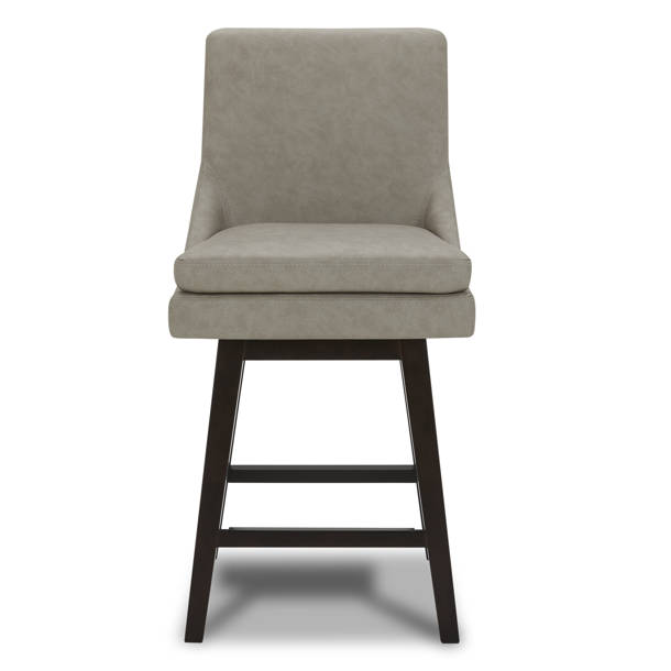 Lark Manor Aleksy Swivel Solid Wood Stool & Reviews | Wayfair
