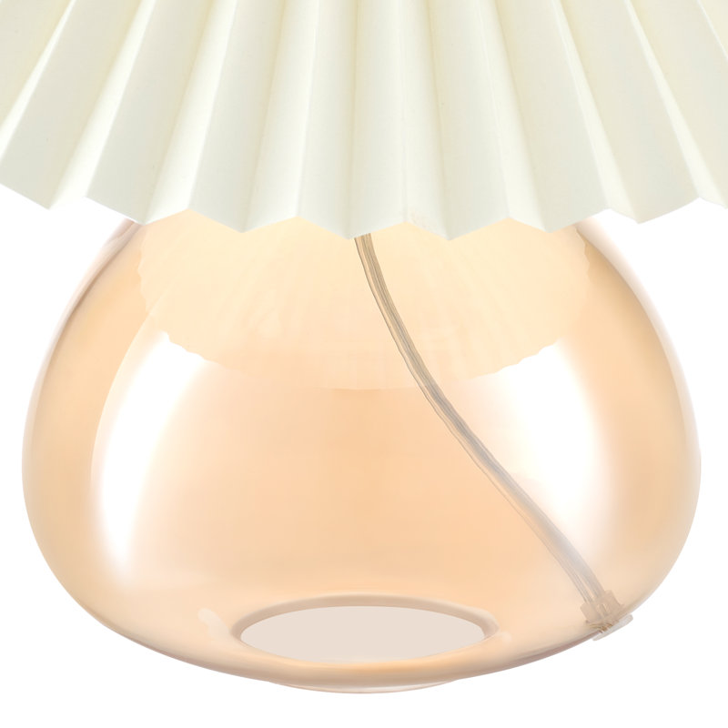 Beachcrest Home™ Carmella Glass Desk Lamp & Reviews | Wayfair