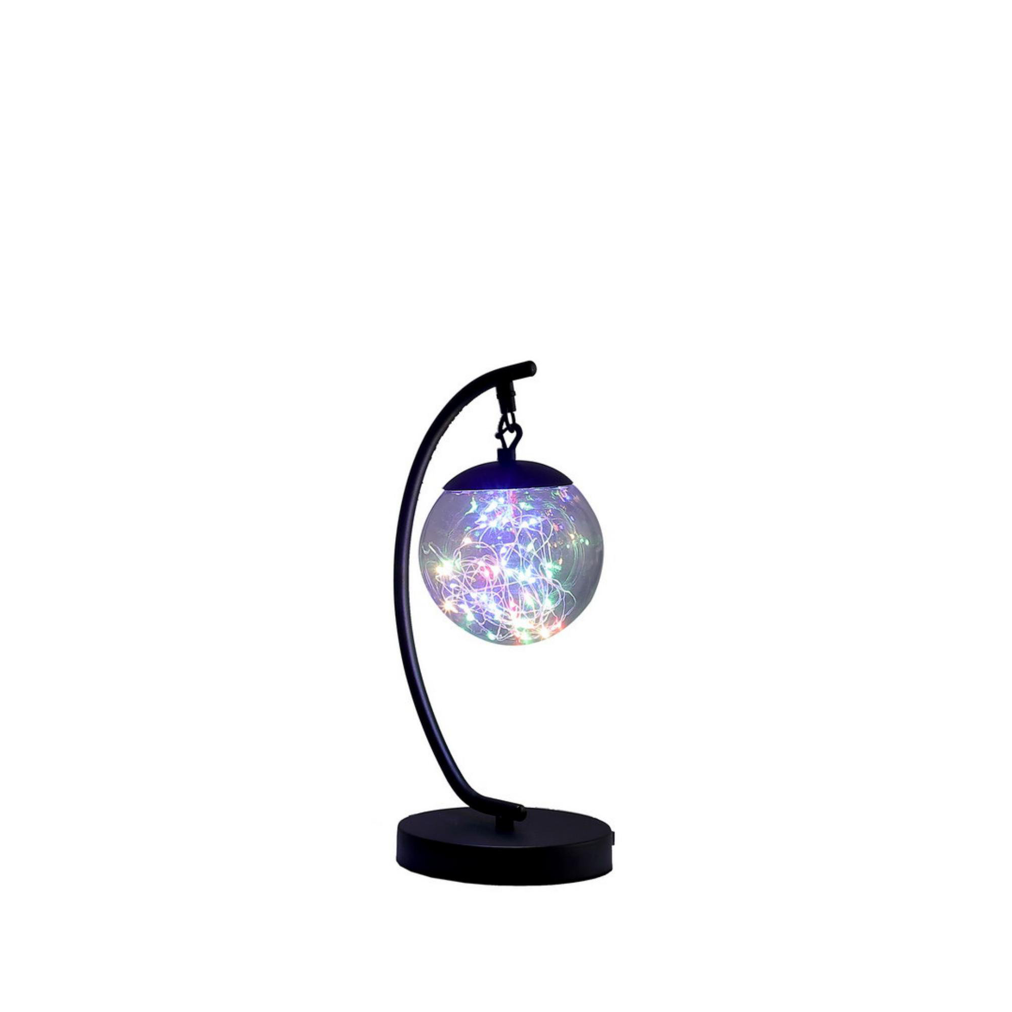 Wrought Studio™ 14 "Multi-Color LED Glass Ball Pendulum Style Table ...