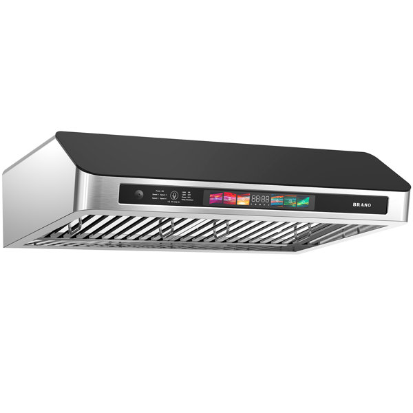 BRANO 30 Inch Under Cabinet Range Hood with Voice/Gesture/Touch Control ...