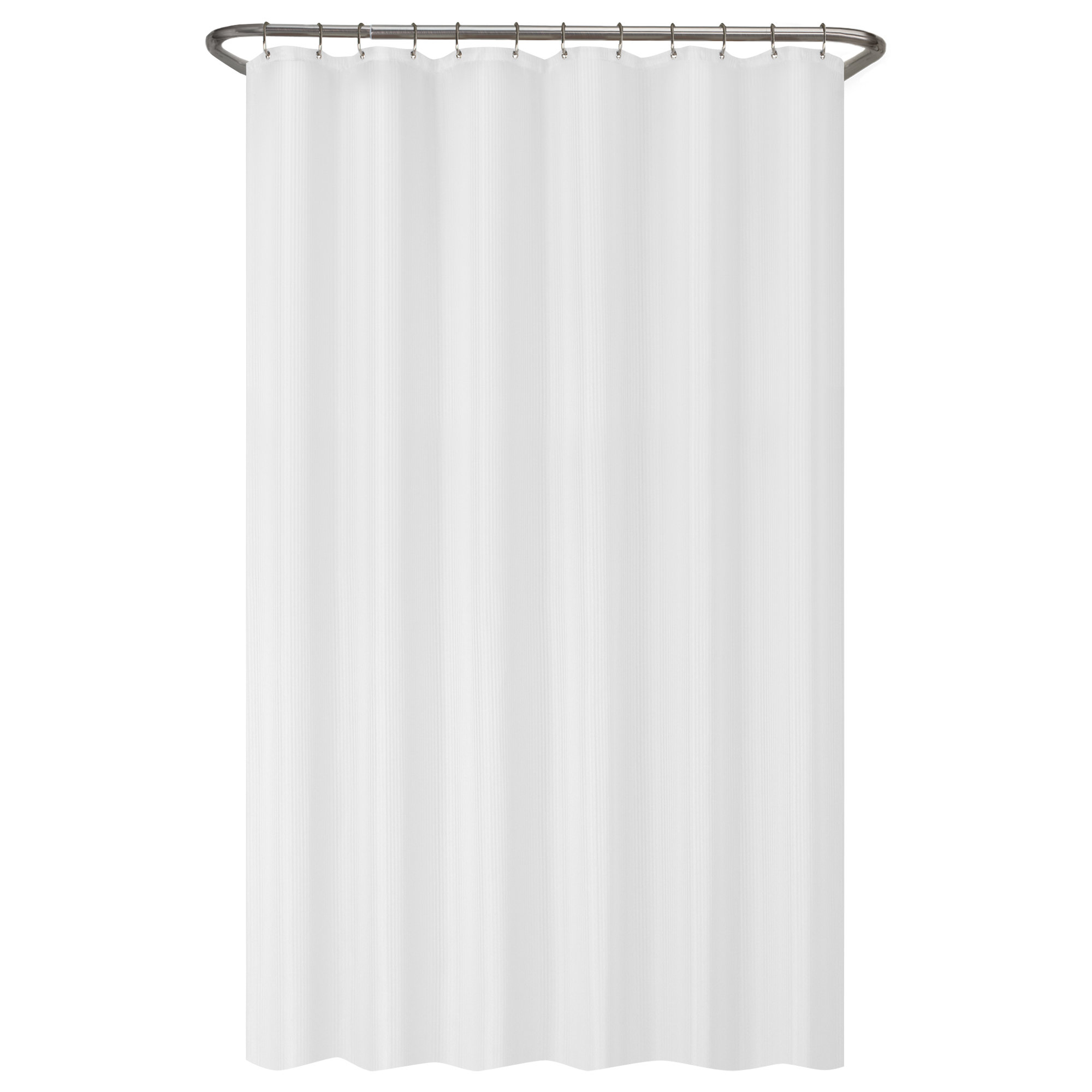 Charlton Home® Savino Striped Waterproof Fabric Single Shower Curtain ...