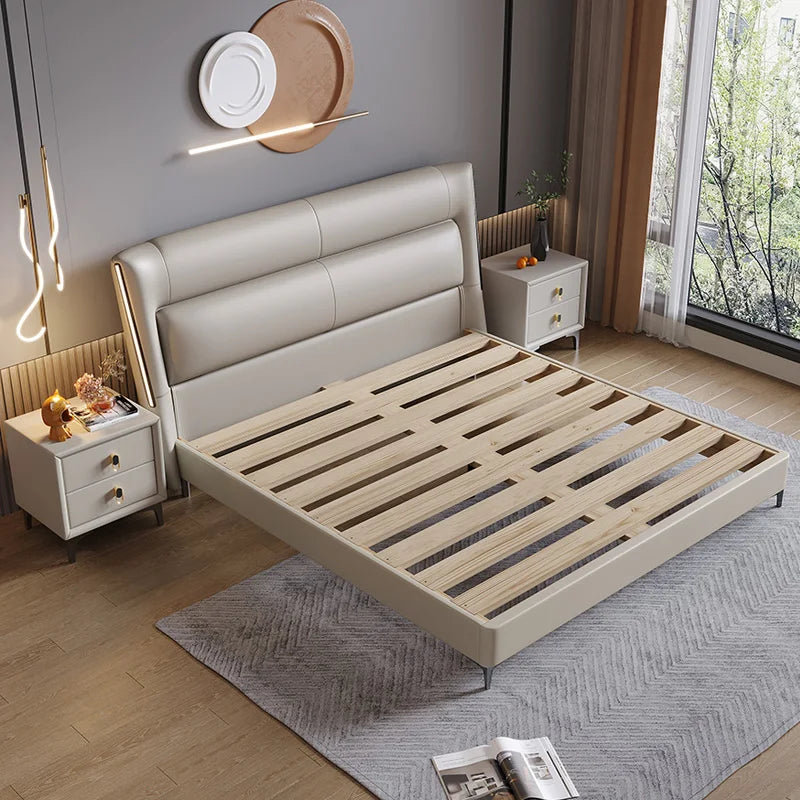 Ivy Bronx Luxury Waterproof European Bed Bedroom Designer Headboard ...