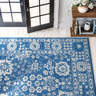 Birch Lane™ Cece Oriental Handmade Tufted Wool Blue/White Area Rug ...