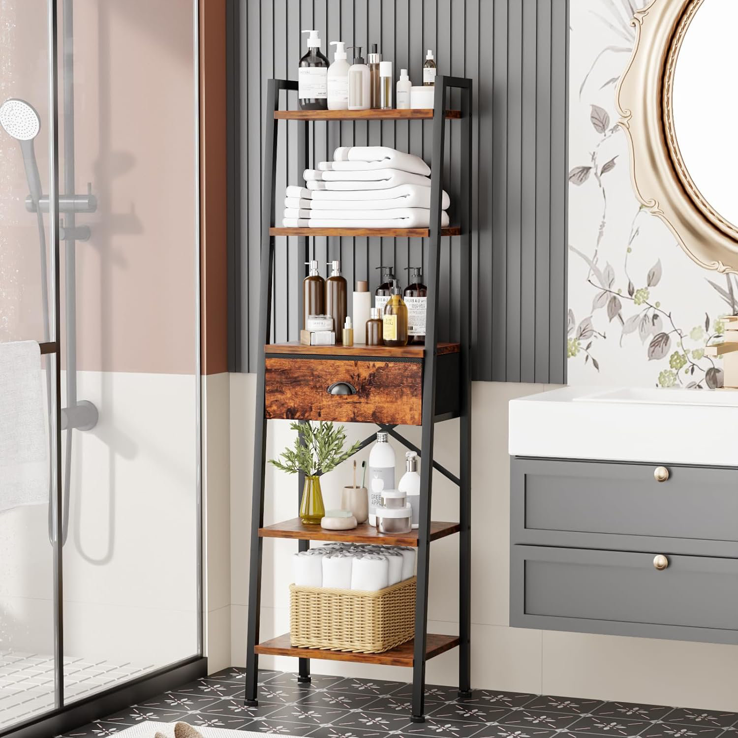 17 Stories Aakriti Etagere Storage Bookcase | Wayfair