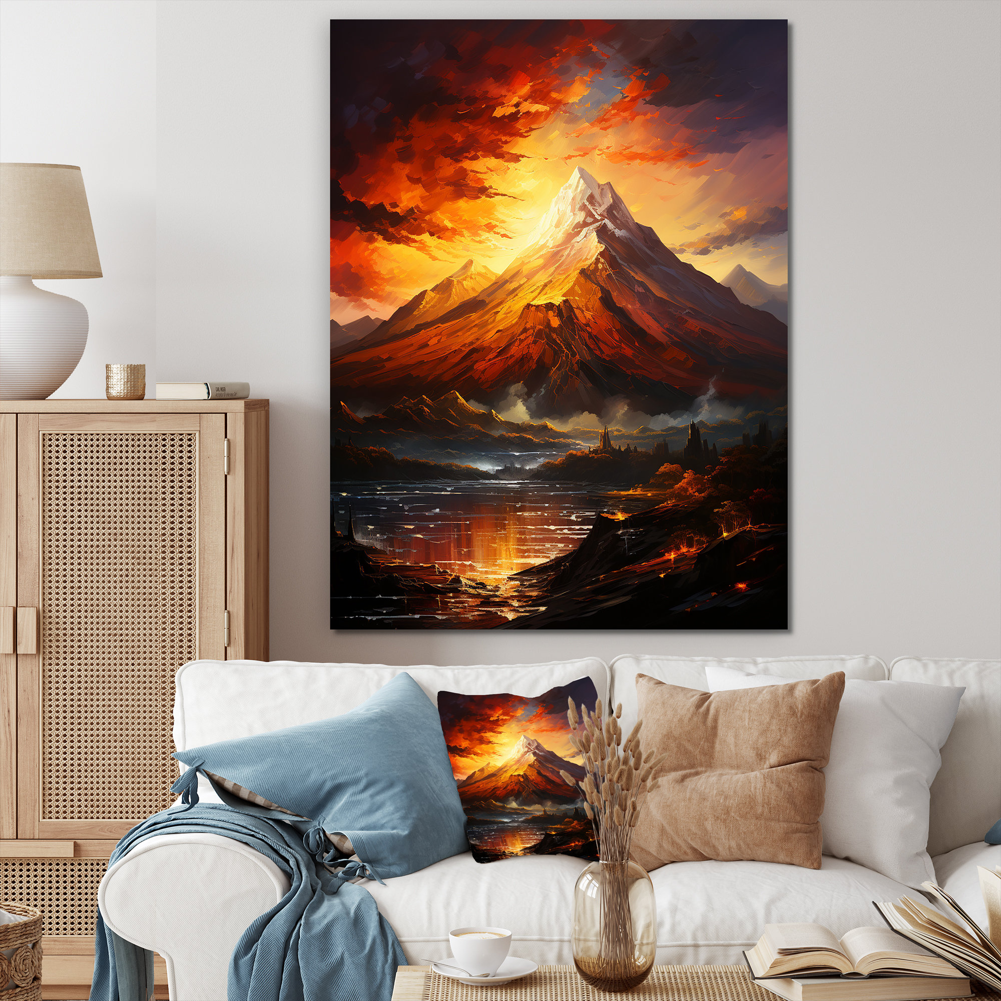 Design Art Volcano Volcanic Crust I On Canvas Print | Wayfair