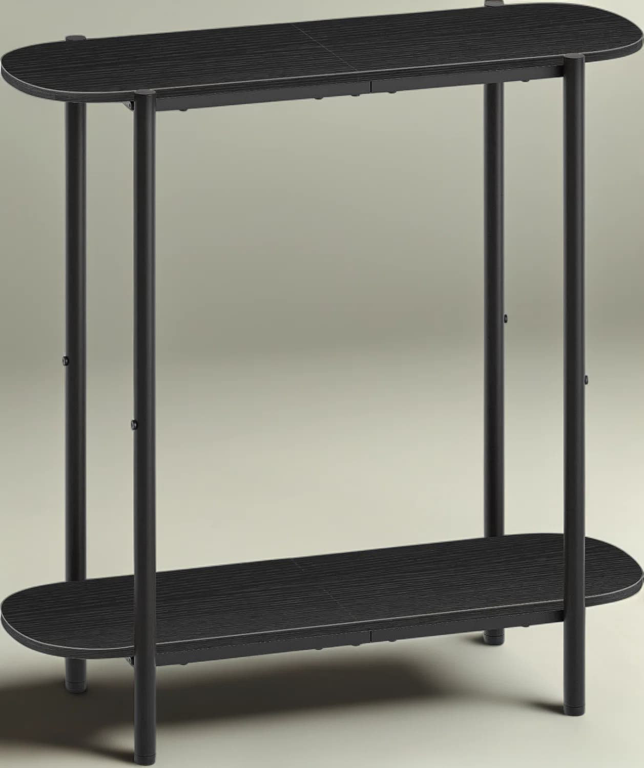 Highland Dunes Narrow Console Table With 2-Tier Storage, Slim Sofa ...
