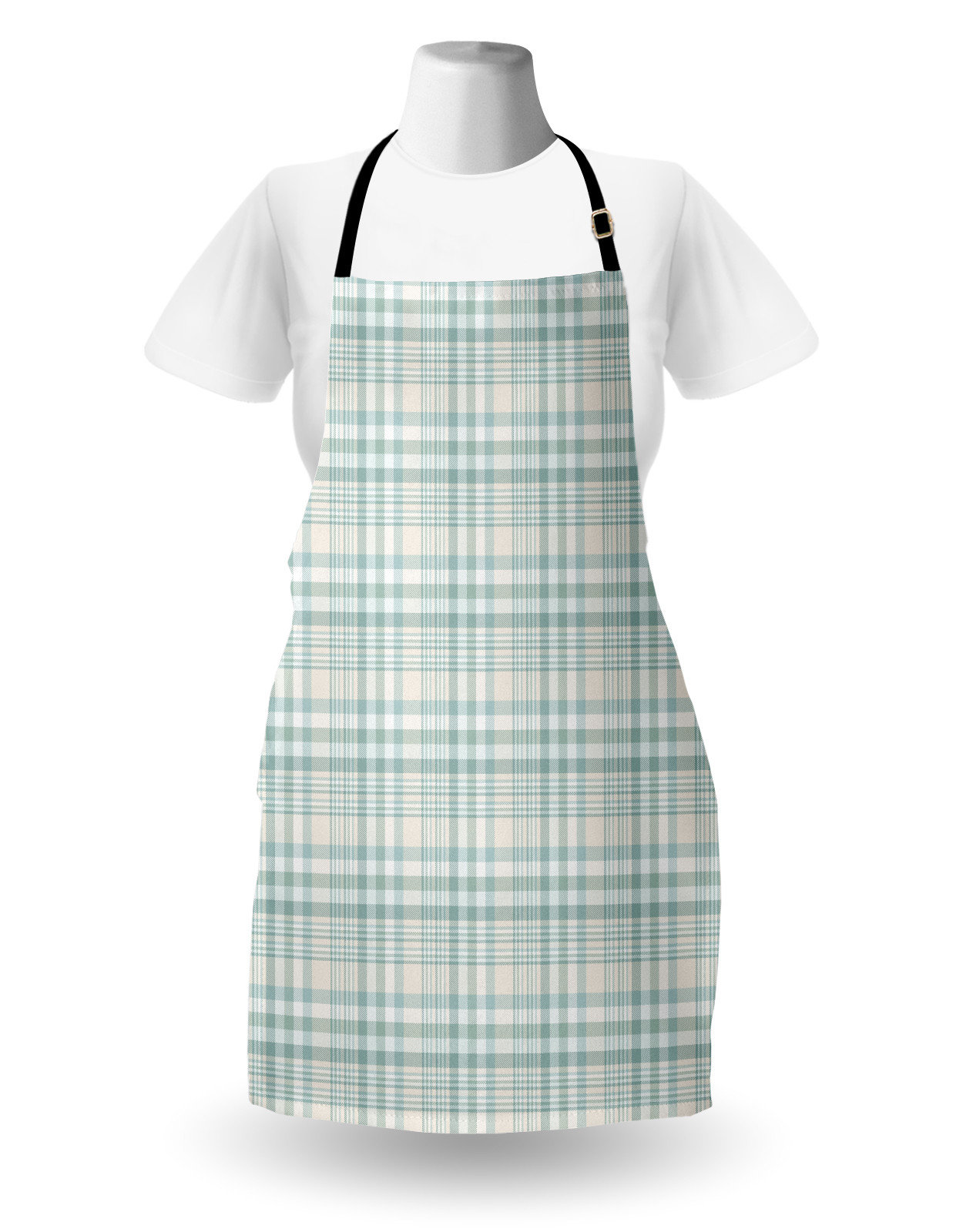 One Allium Way® Muted Colors Apron Unisex Pastel Plaid Layout Adult ...