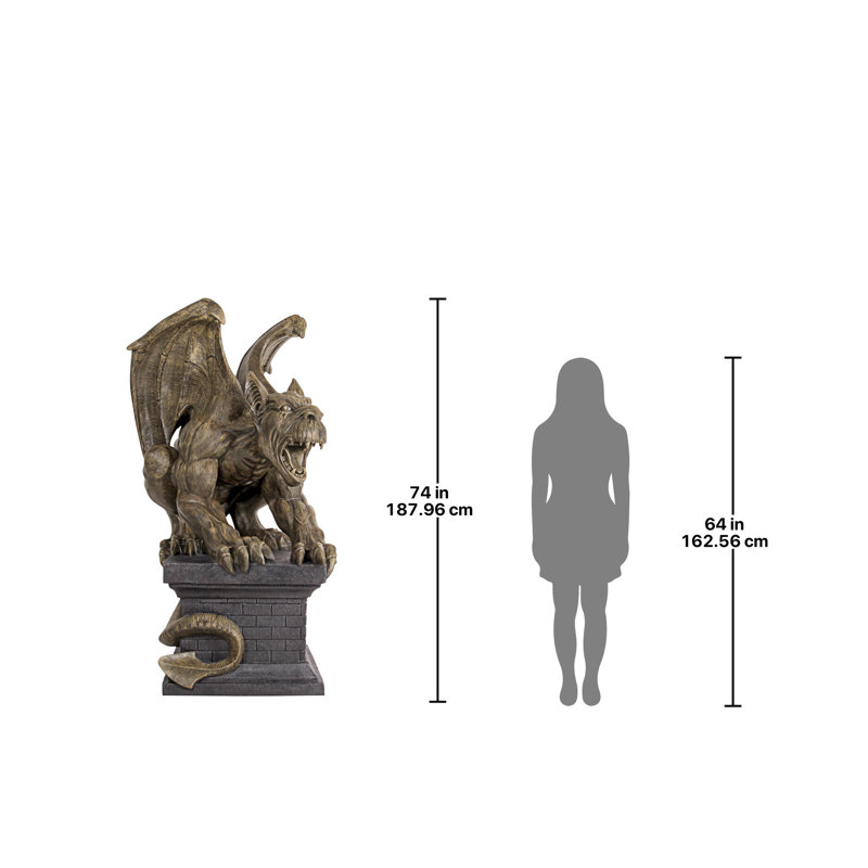 Design Toscano Cathedral Gothic Chimera Gargoyle Statue | Wayfair
