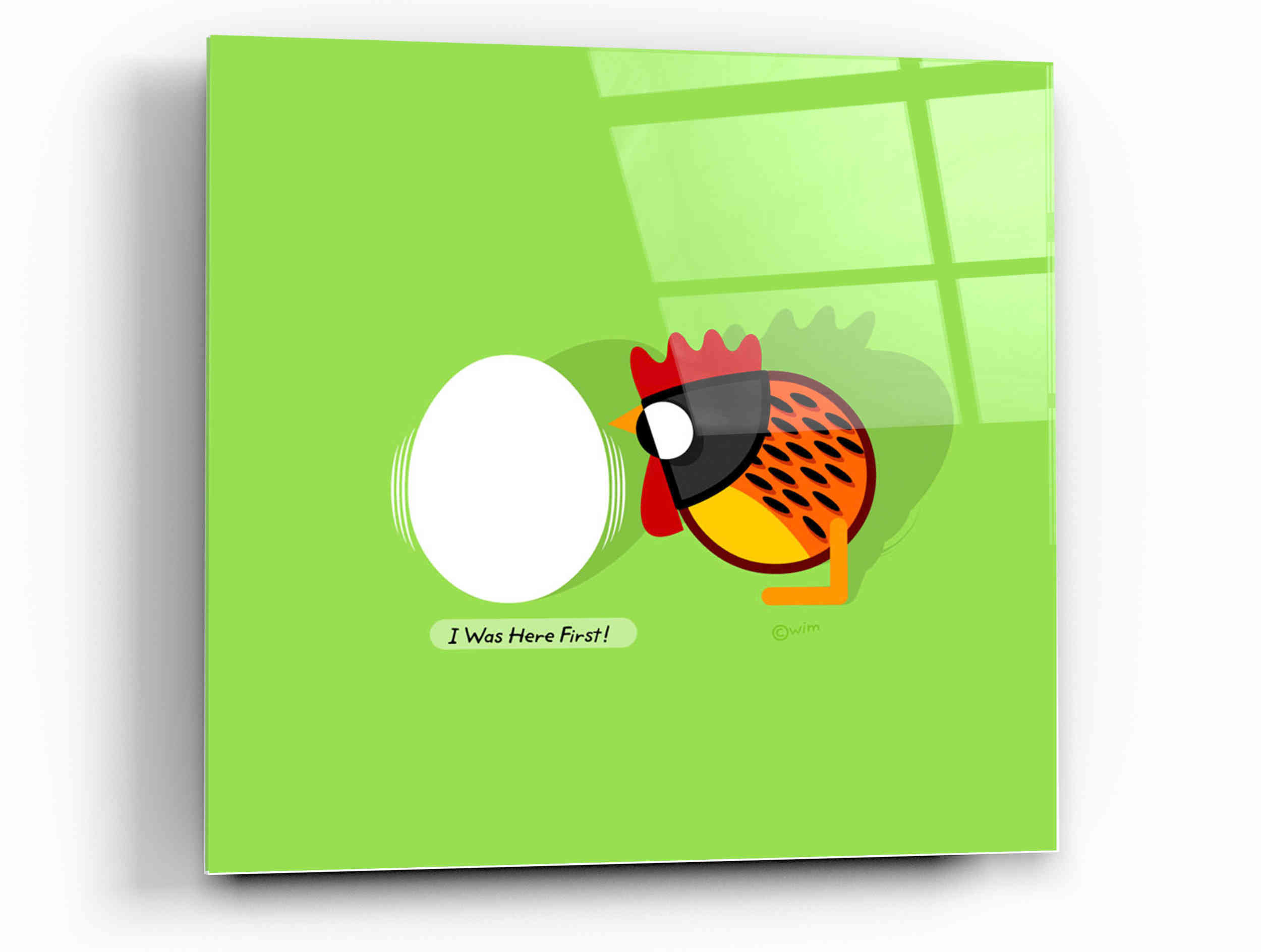 Trinx ''Here First'' By Chuck Wimmer, Acrylic Glass Wall Art, 12"X12 ...