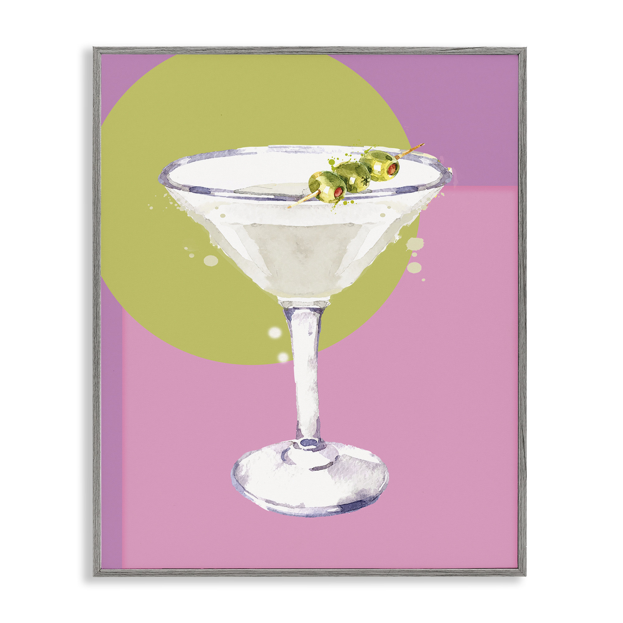 Ebern Designs Olive Martini Cocktail Giclee Art by Susan Jill | Wayfair