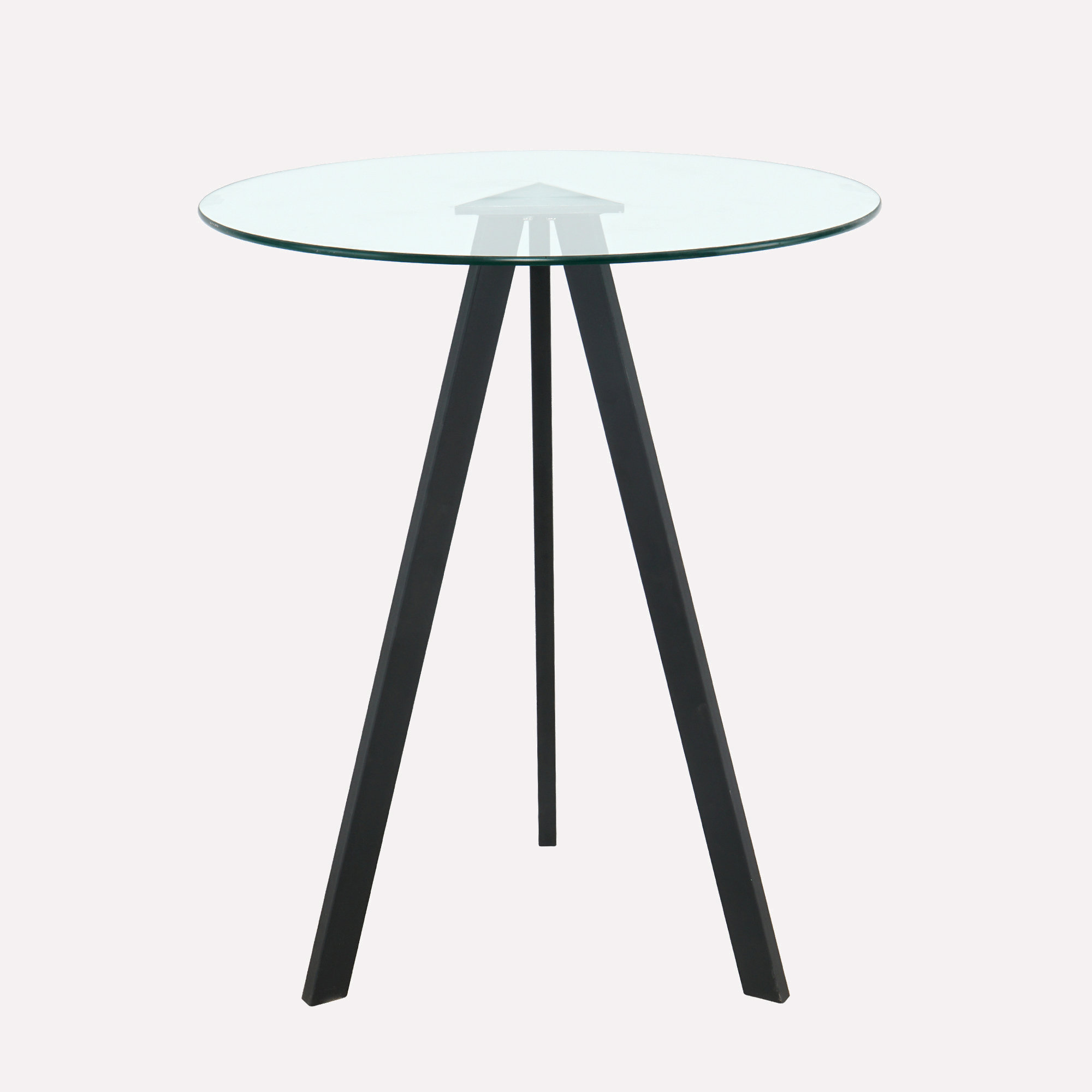 Ebern Designs Modern Kitchen Glass Dining Table ROUND Tempered Glass ...