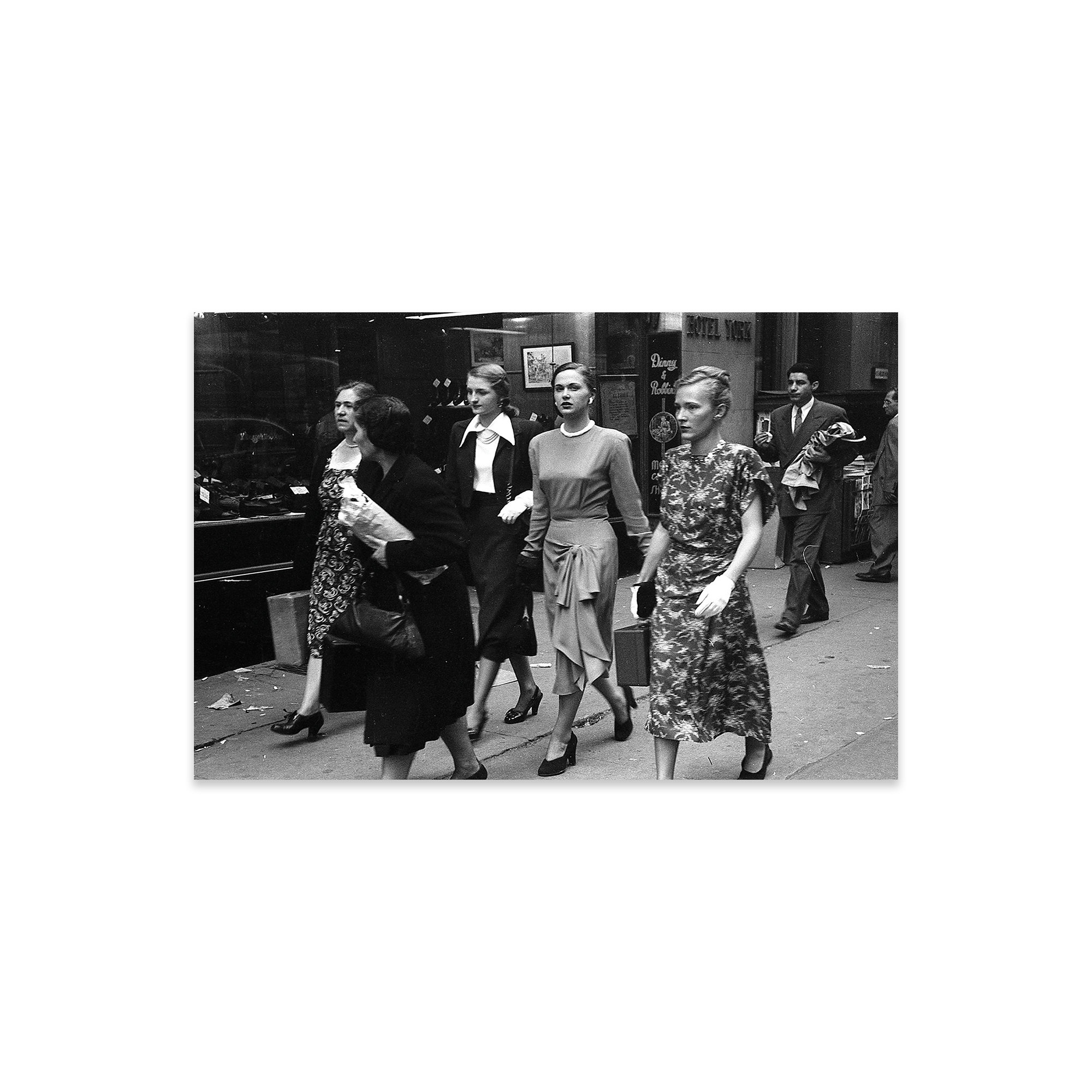 Ebern Designs Women On Street (NYC, 1949) On Plastic/Acrylic by Ruth ...